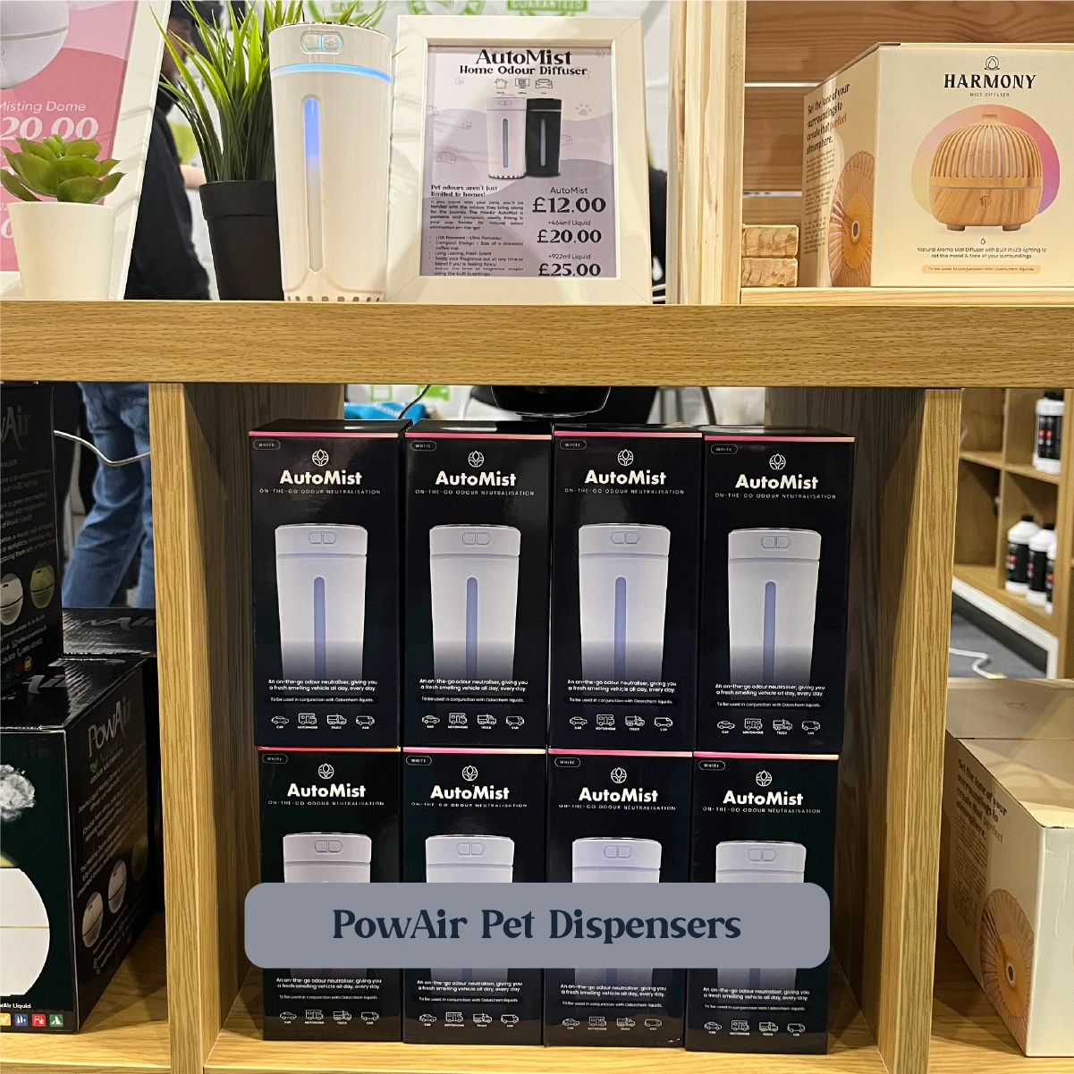 PowAir Pet Dispensers | Pet Odour Eliminating Misting Domes